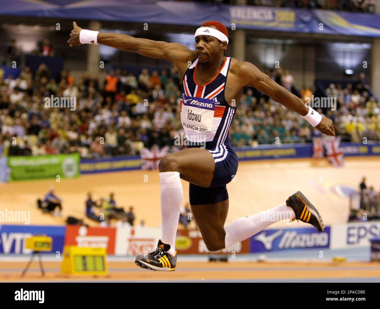 Britain's Phillips Idowu makes an attempt in the final of the Men's ...