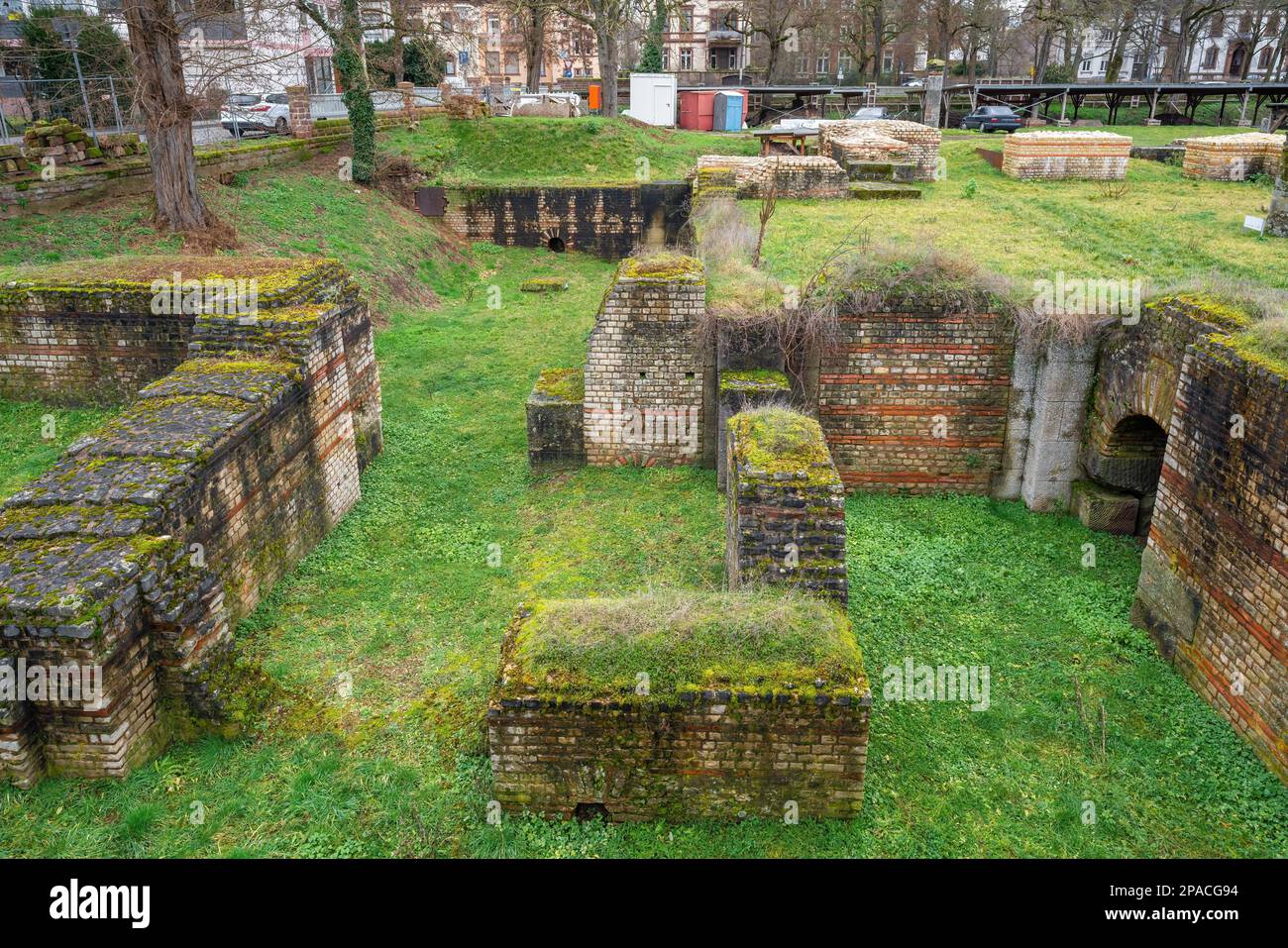 Barbara Baths - Roman Baths Complex Ruins - Trier, Germany Stock Photo ...