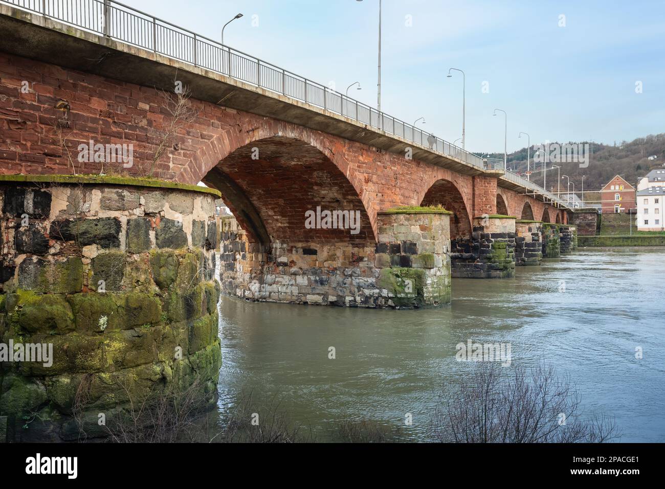 Roman Bridge and Moselle River - Trier, Germany Stock Photo - Alamy
