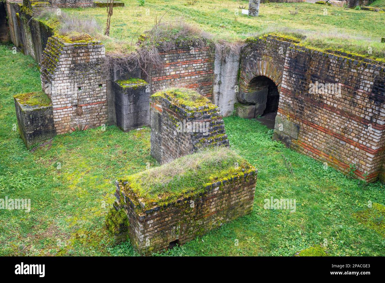 Barbara Baths - Roman Baths Complex Ruins - Trier, Germany Stock Photo ...