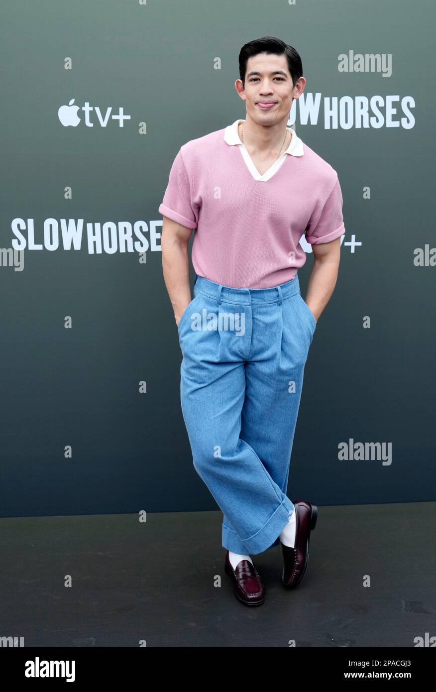 Christopher Chung, a cast member in "Slow Horses," poses at the Season ...