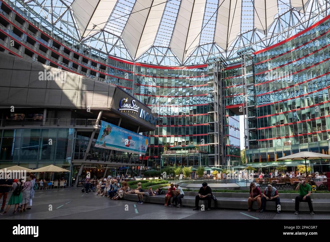 The modern architecture of the Sony Center in Berlin Stock Photo - Alamy