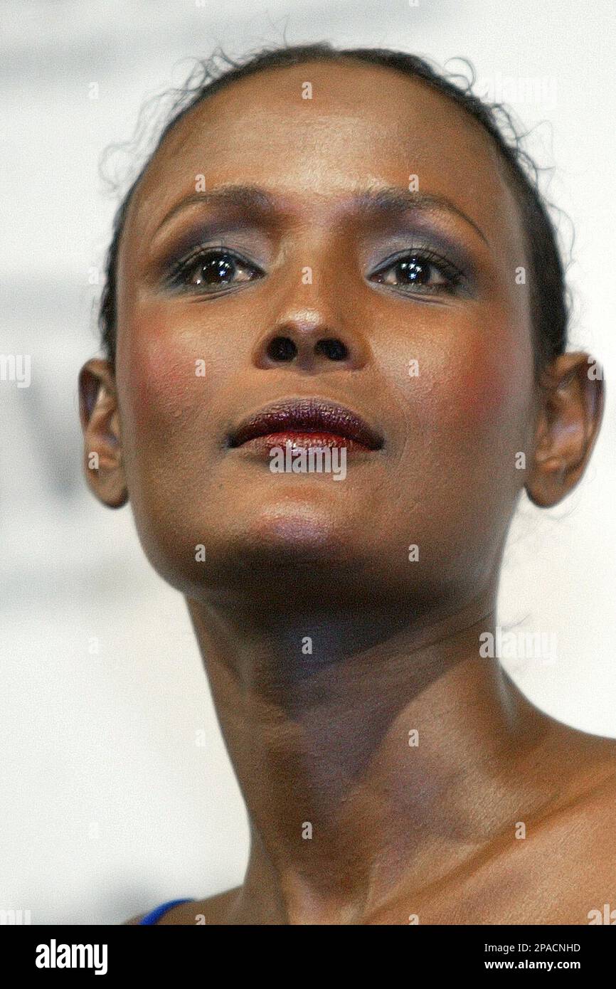 ** FILE ** Waris Dirie poses during a photocall at the "Women's World ...