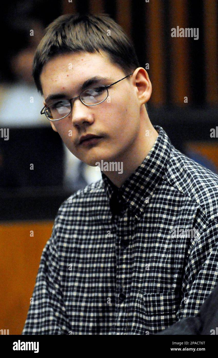 Defendant John Odgren, who is accused of stabbing a classmate to death ...