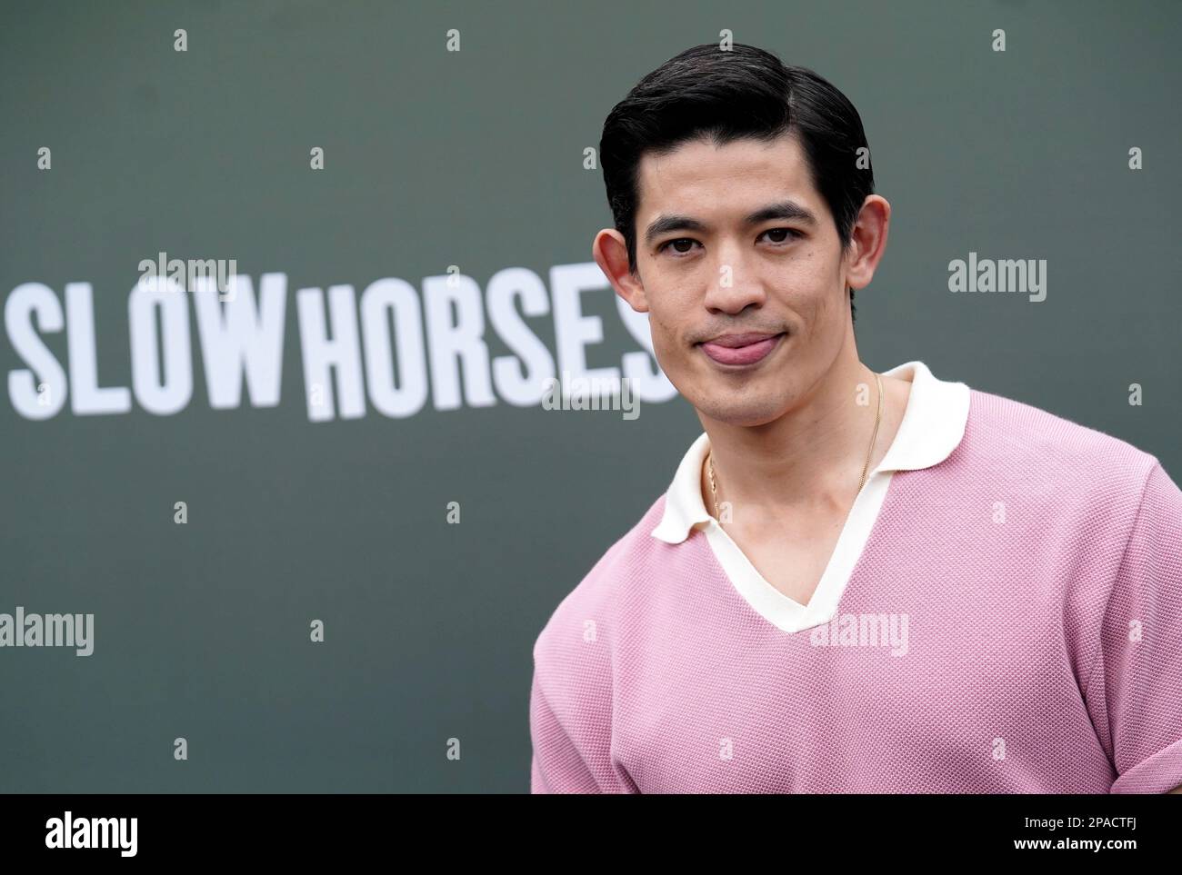 Christopher Chung poses at the season two premiere of the Apple+ series ...
