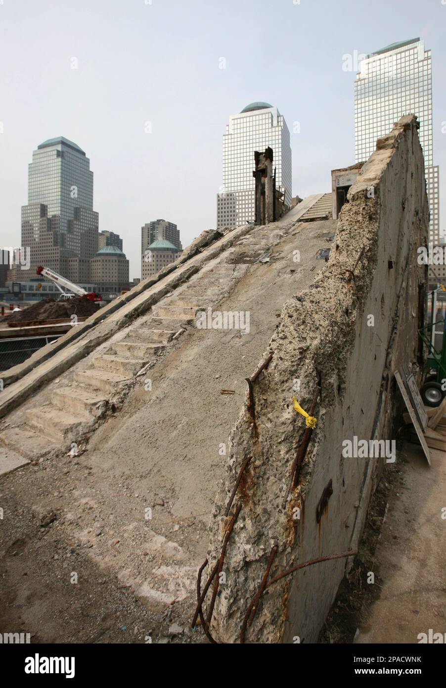 ** FILE ** The "survivors staircase" is seen at the World Trade Center ...