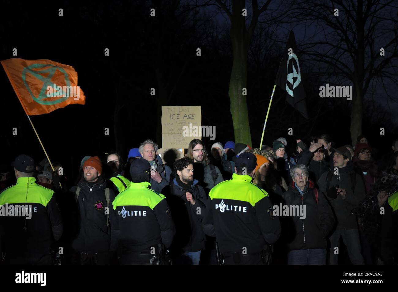 The Hague,the Netherlands.11th March 2023.Climate activists blocking ...