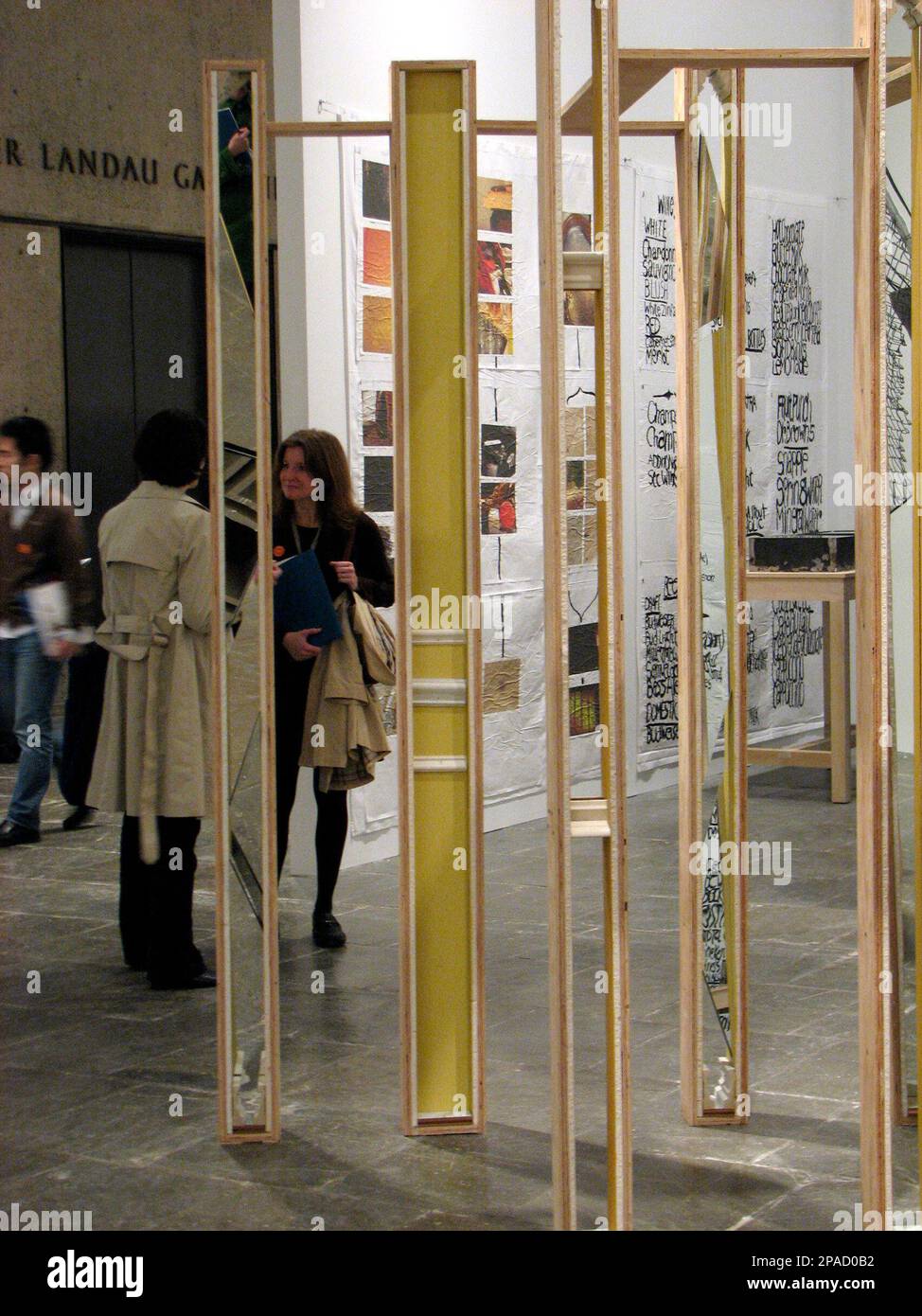 The mixed-media installation "Something crossed the mind (embellished ...