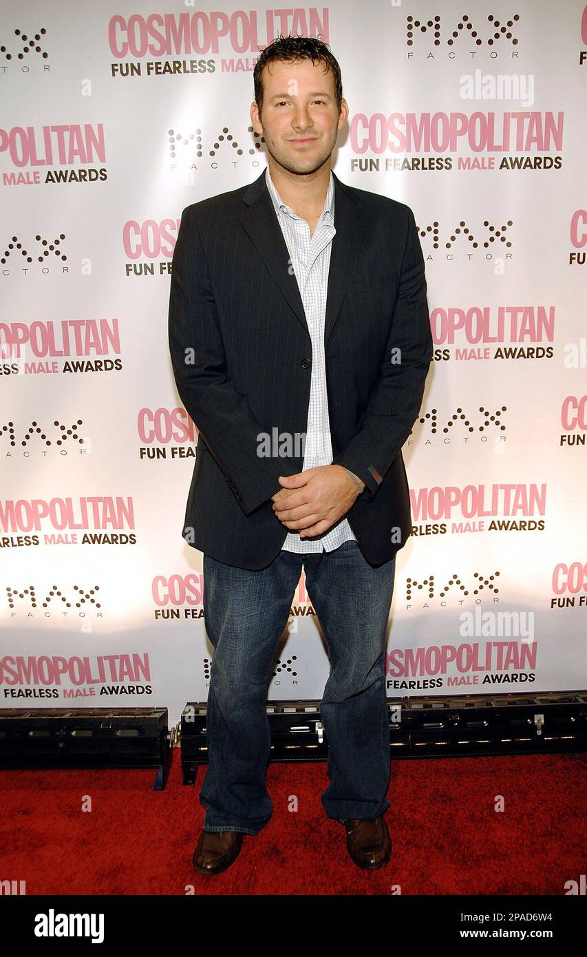 Dallas Cowboys Quarterback Tony Romo attends Cosmopolitan Magazine's ...