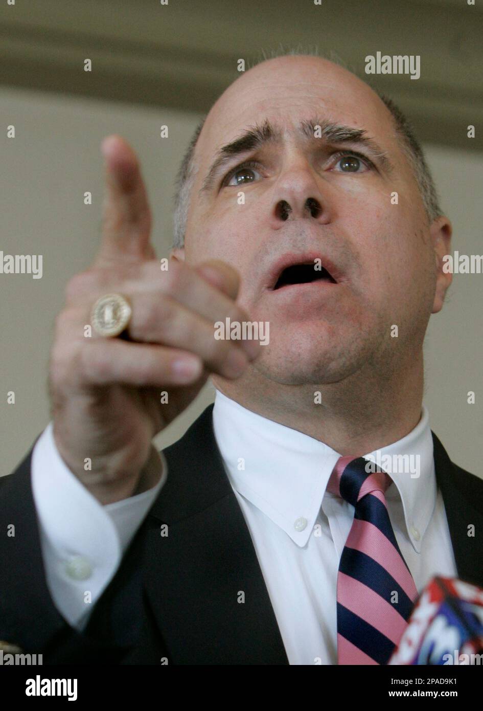 FBI Special Agent in Charge Tim Fuhrman answers questions during a news ...