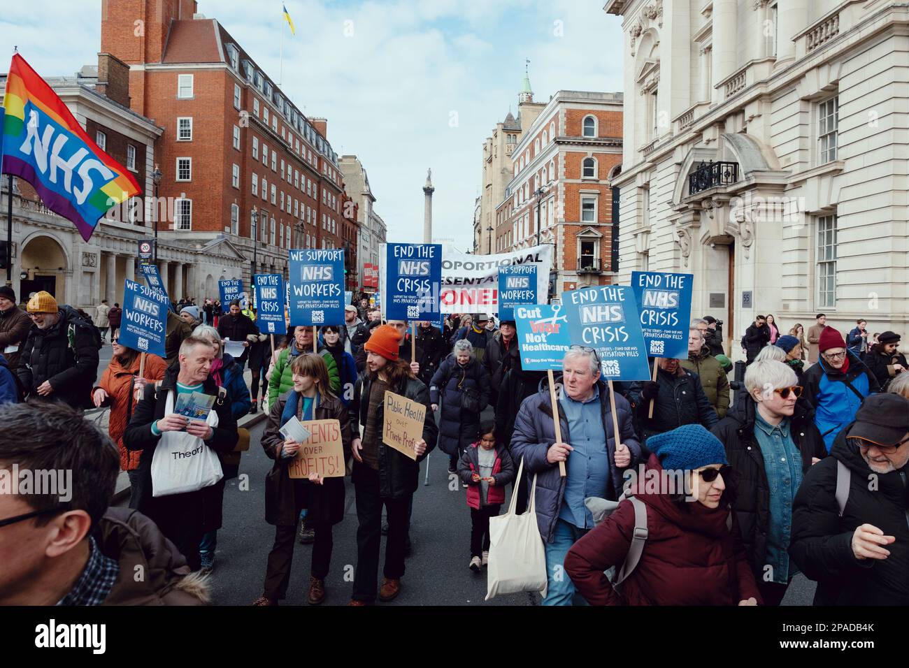 London, UK. 11 MAR 2023. Save Our NHS: National Demonstration by NHS ...
