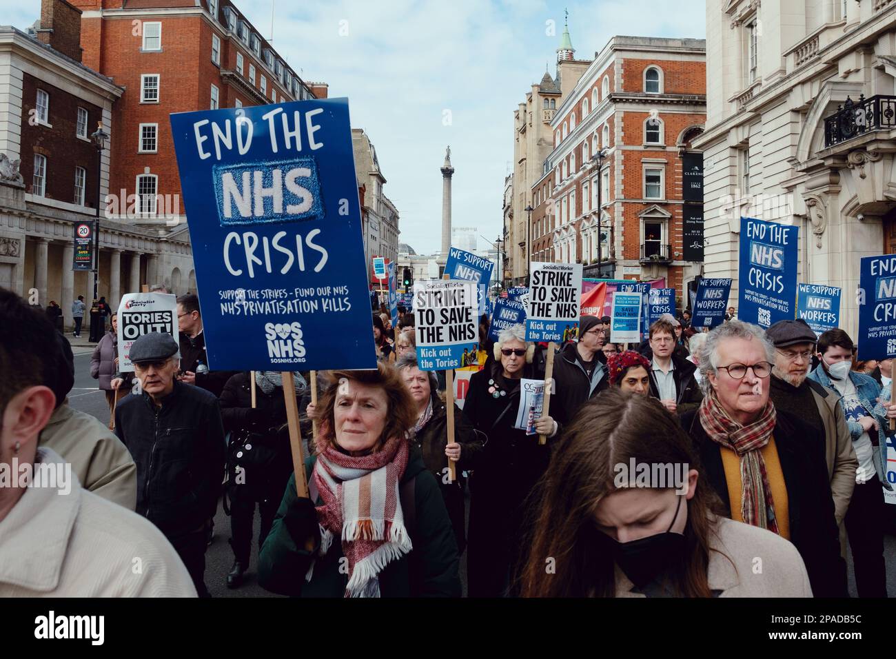 London, UK. 11 MAR 2023. Save Our NHS: National Demonstration by NHS ...