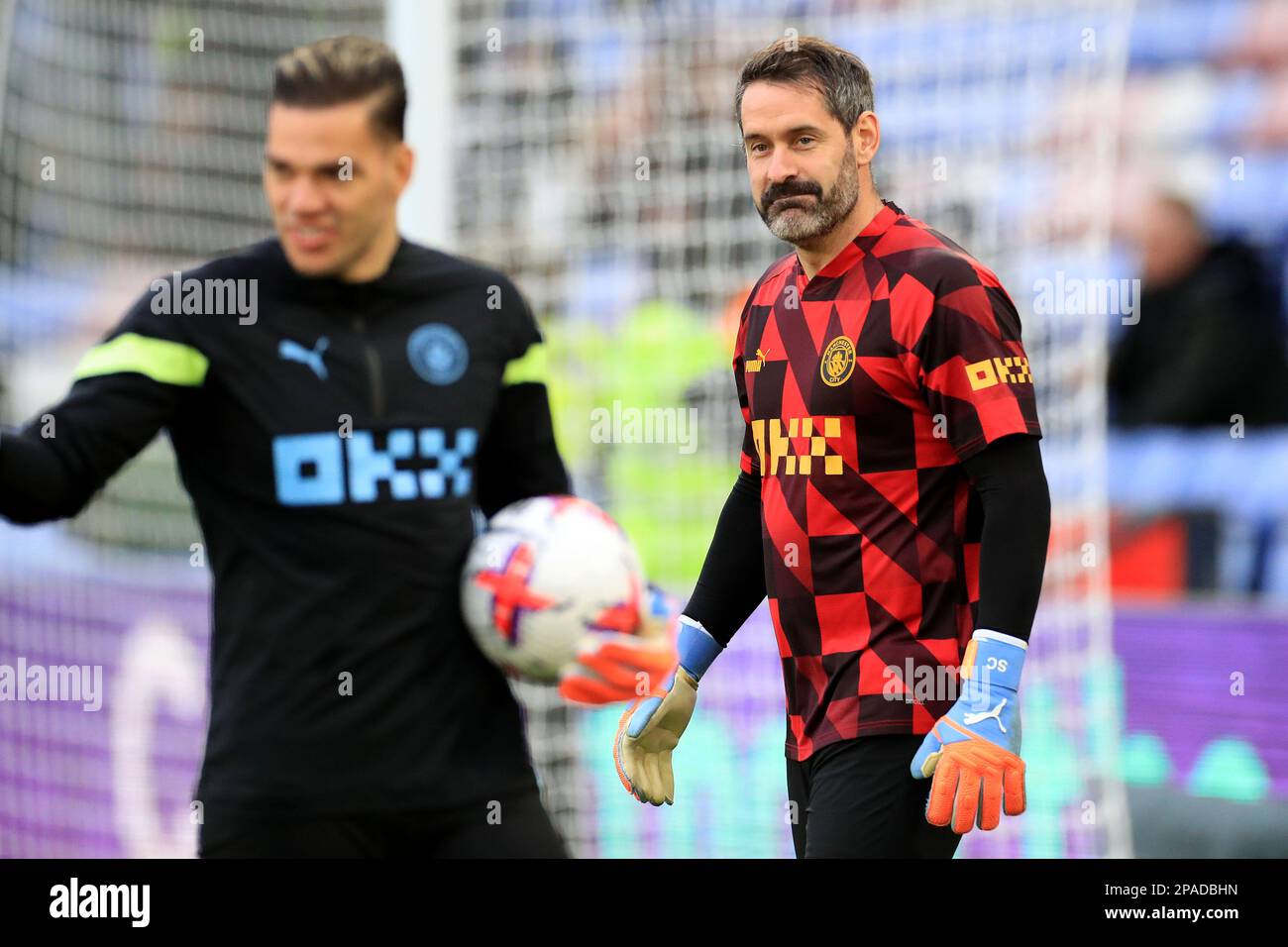 London, UK. 11th Mar, 2023. Scott Carson of Manchester City looking on ...