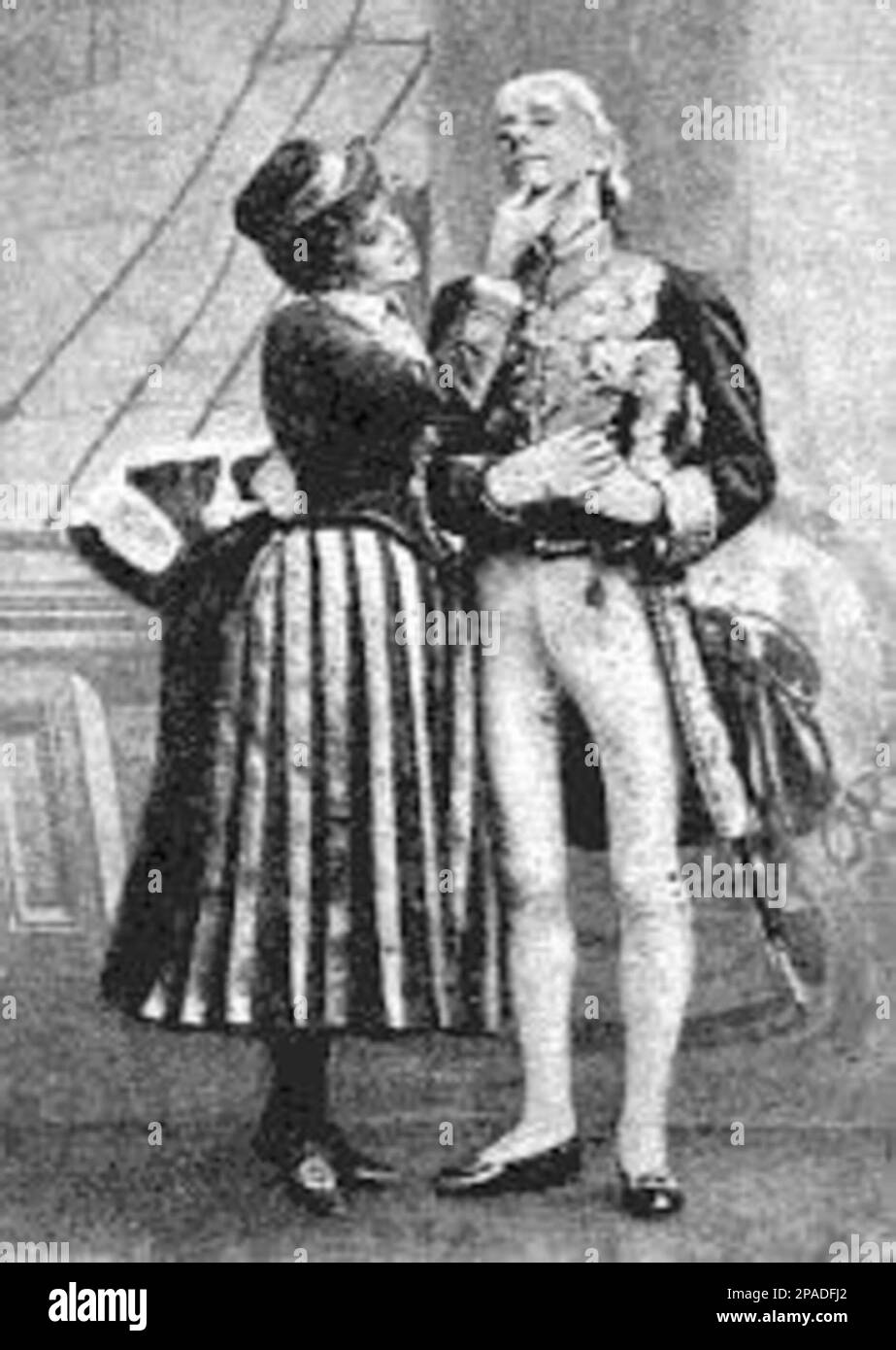 Bond as Hebe with Grossmith as Sir Joseph, 1887 revival Stock Photo - Alamy