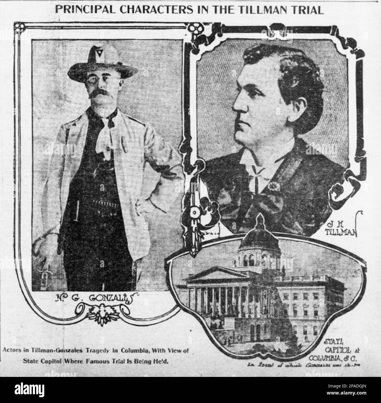 Principal Characters in the Tillman Trial Stock Photo - Alamy