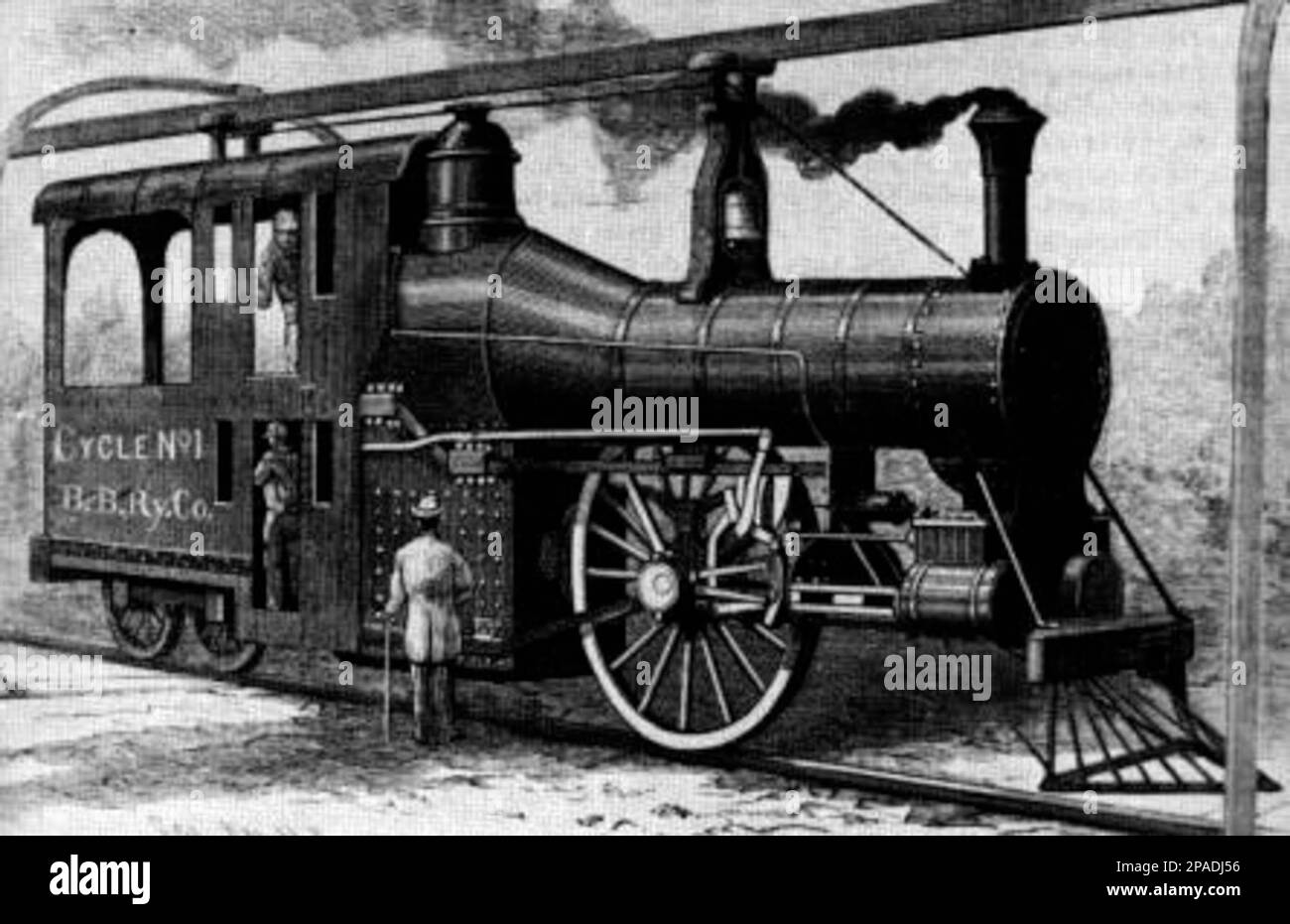 Steam locomotive of the Boynton Bicycle Railroad Stock Photo - Alamy