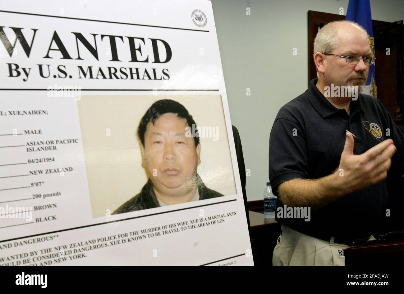 Thomas Hession with the U.S. Marshal Service speaks about the arrest of ...