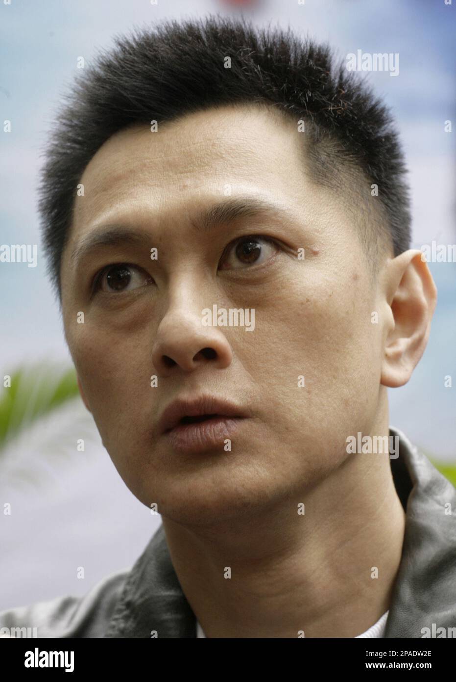 Hong Kong director Wilson Yip attends a press conference on his new ...