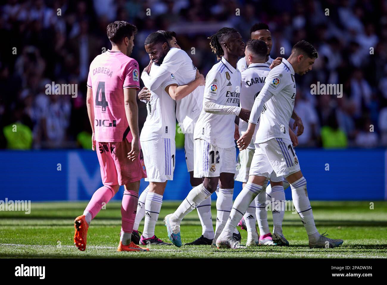 Madrid, Madrid, Spain. 11th Mar, 2023. Players of Real Madrid ...