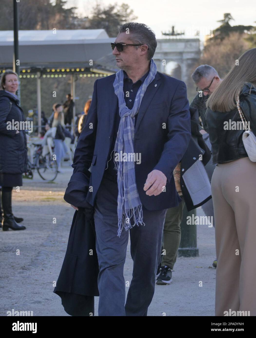 Milan, Italy. 12th Mar, 2023. Daniele Massaro and his wife Carla in the ...