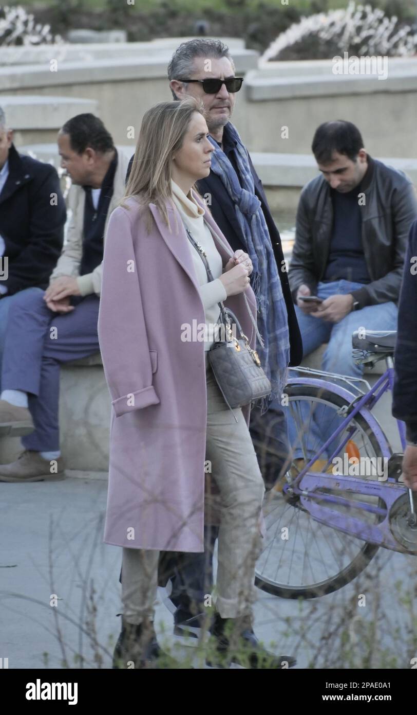 Milan, Italy. 12th Mar, 2023. Daniele Massaro and his wife Carla in the ...