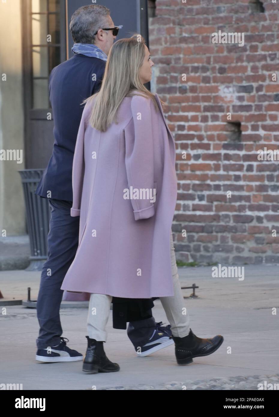 Milan, Italy. 12th Mar, 2023. Daniele Massaro and his wife Carla in the ...