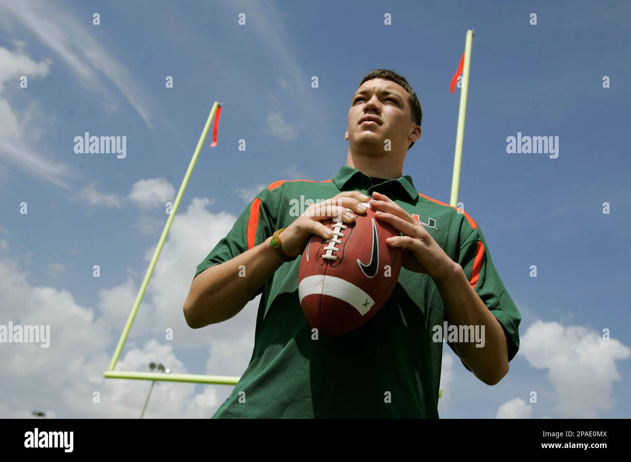 Robert Marve poses for photos Friday, Feb. 22, 2008 at the University ...