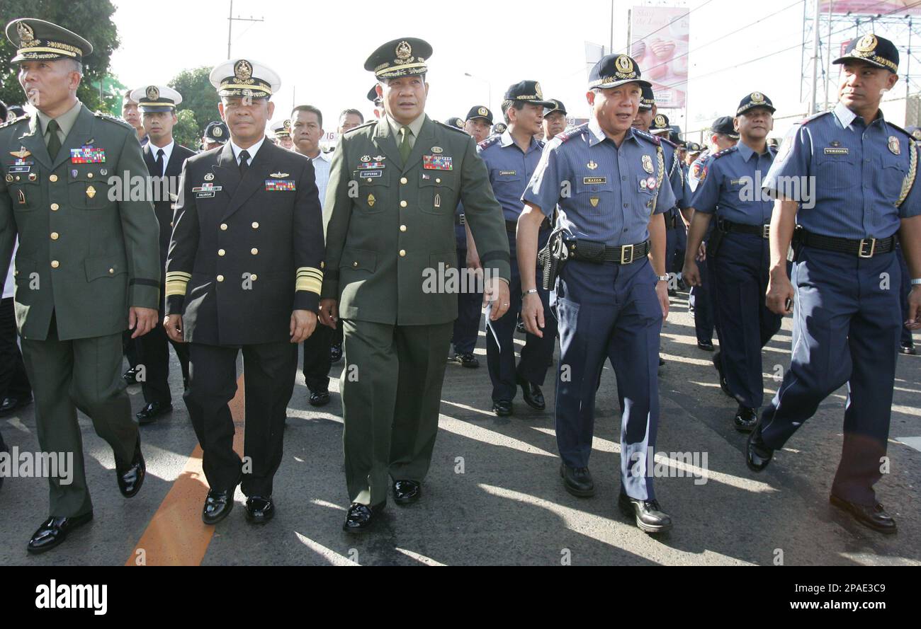 From left, Philippine Army Chief LTGen. Alexander Yano, Navy Chief Rear ...