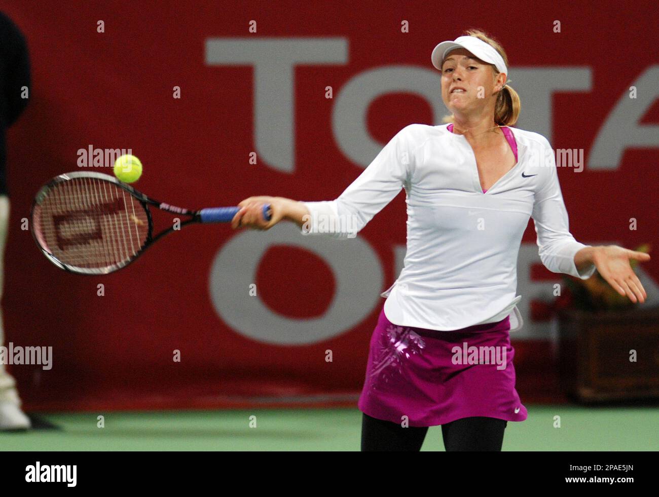 Russia's Maria Sharapova in action against Vera Zvonareva of Russia ...