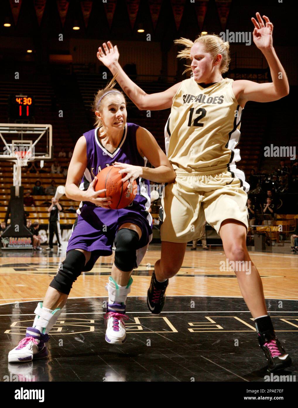 Kansas State guard Shalee Lehning drives to the basket past Colorado ...