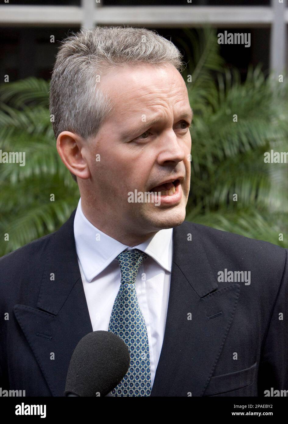 British banker David Bermingham arrives at the Bob Casey Federal ...