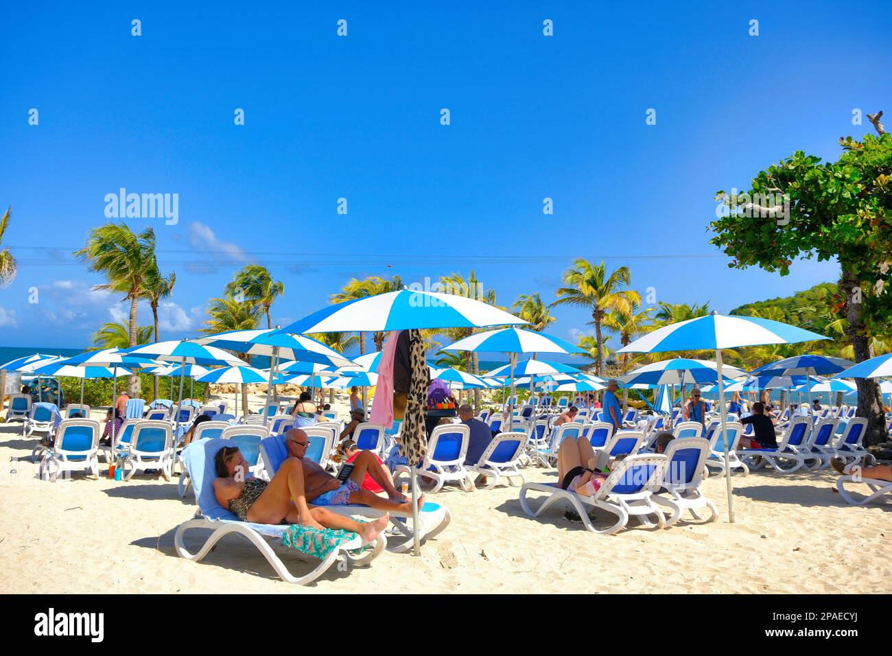 LABADEE, HAITI -January 31, 2023: Labadee is a port located on the ...