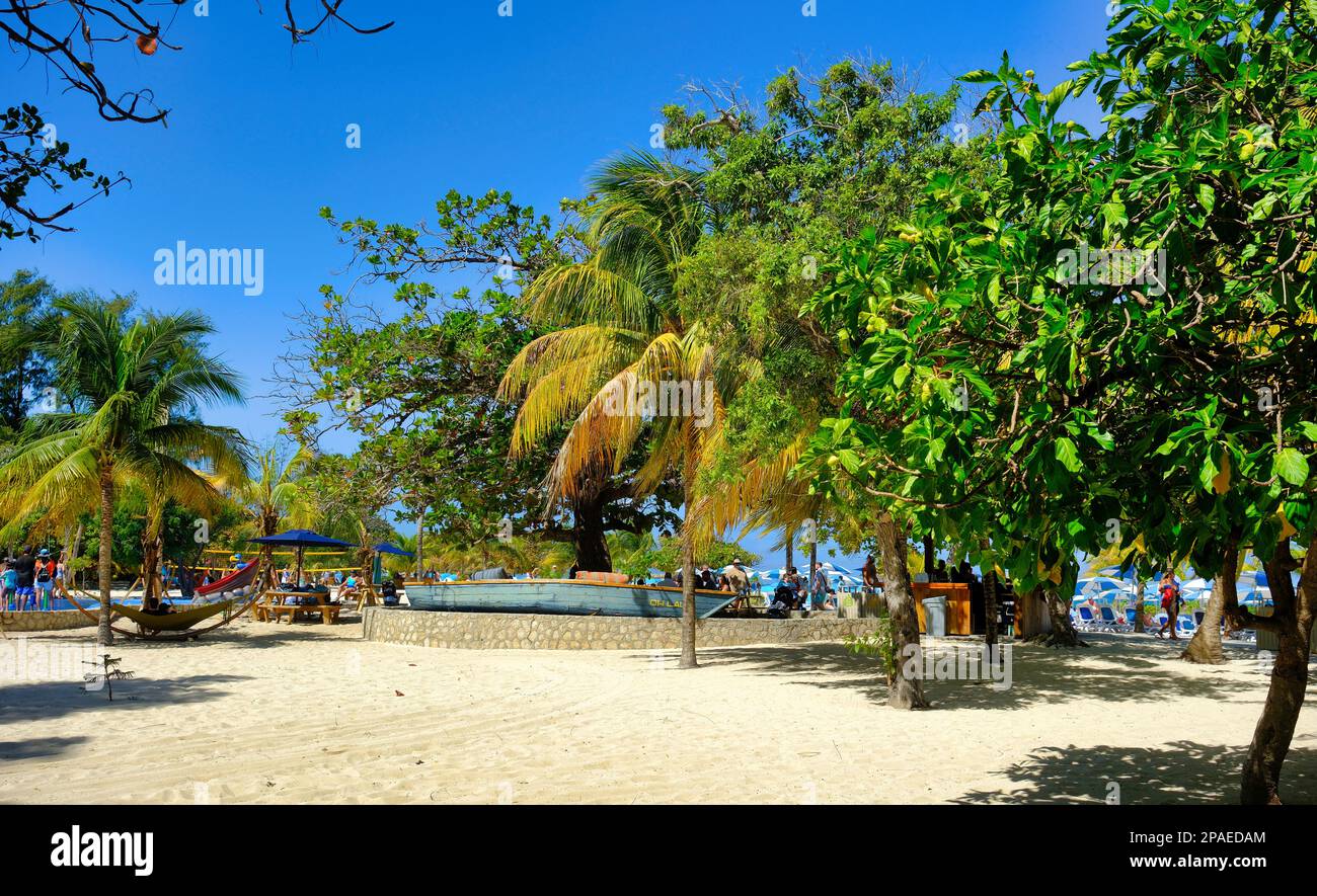 LABADEE, HAITI -January 31, 2023: Labadee is a port located on the ...