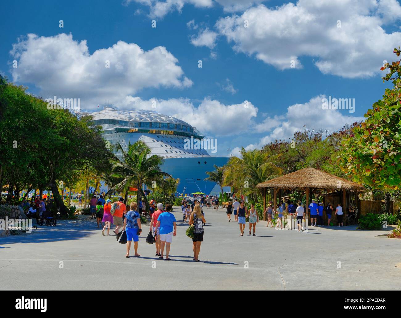 LABADEE, HAITI -January 31, 2023: Labadee is a port located on the ...