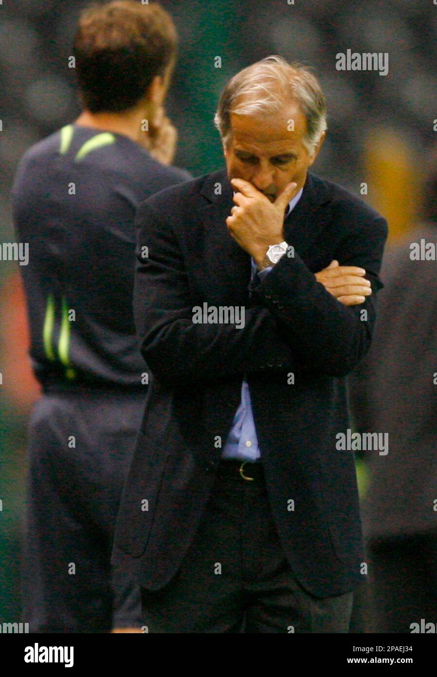 Chile's Universidad Catolica's coach Fernando Carvallo gestures during ...