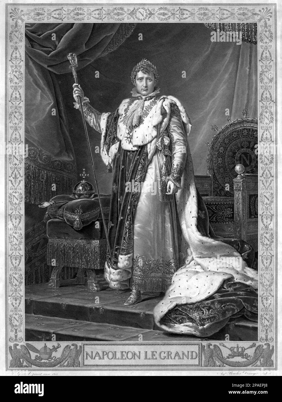 1805 : The Emperor NAPOLEONE BONAPARTE ( 1769 - 1821 ), painting by F ...