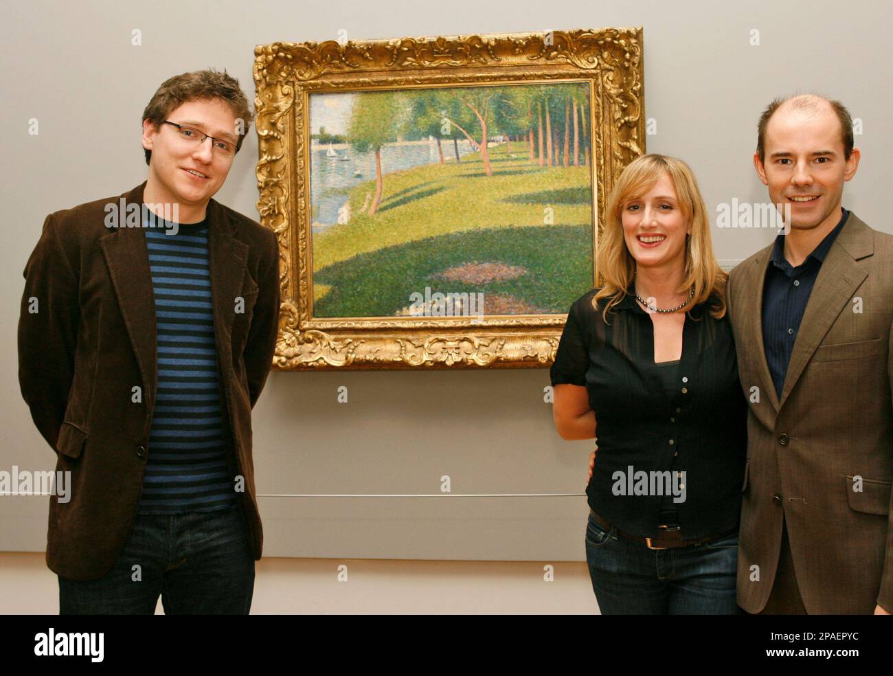 Director Sam Buntrock, left, and co-stars Jenna Russell, left, (Dot ...