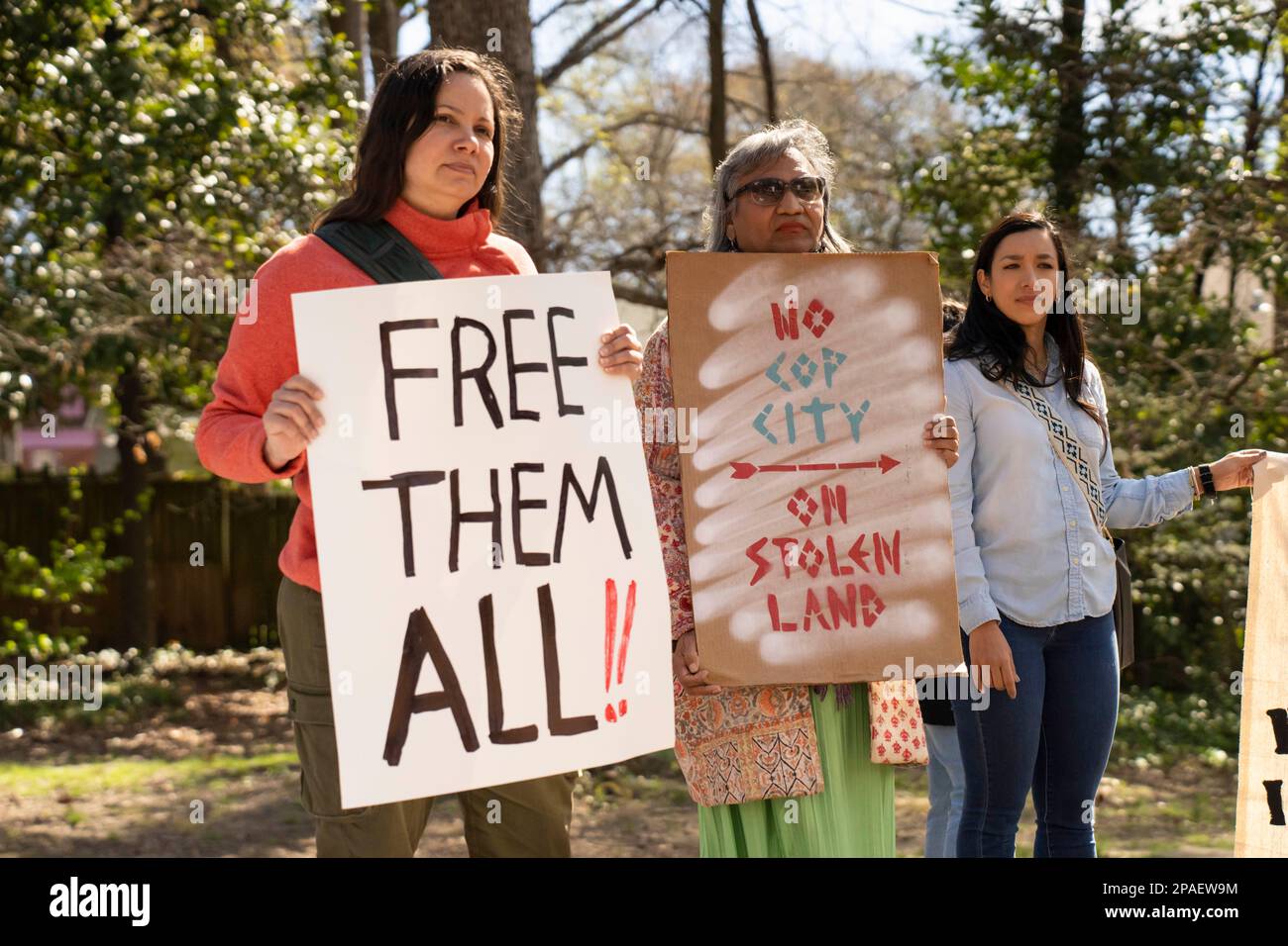 Atlanta, Georgia, USA. 11th Mar, 2023. People marched through the ...