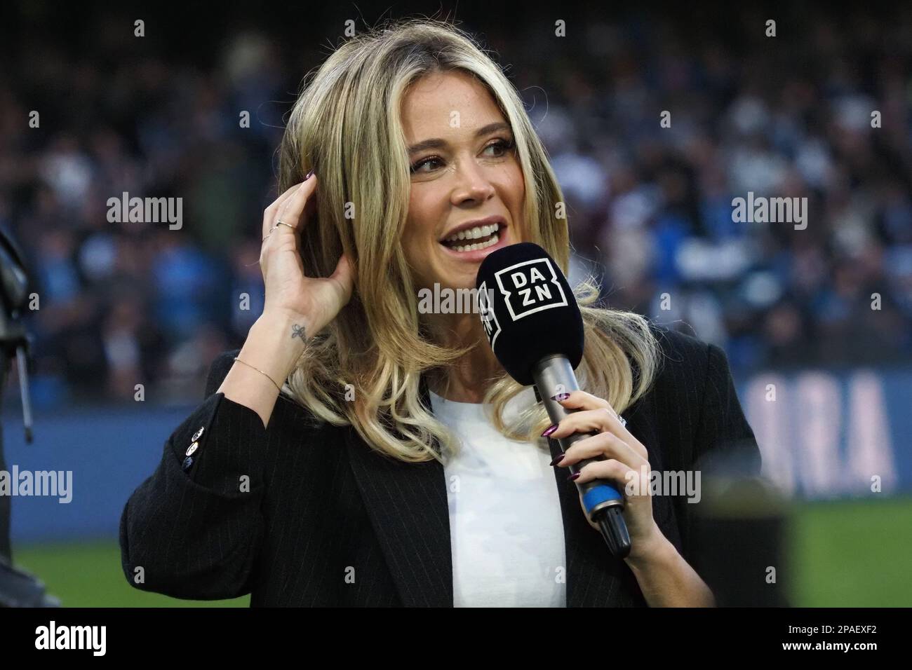 Diletta Leotta TV presenter for Dazn, during the match of the Italian ...