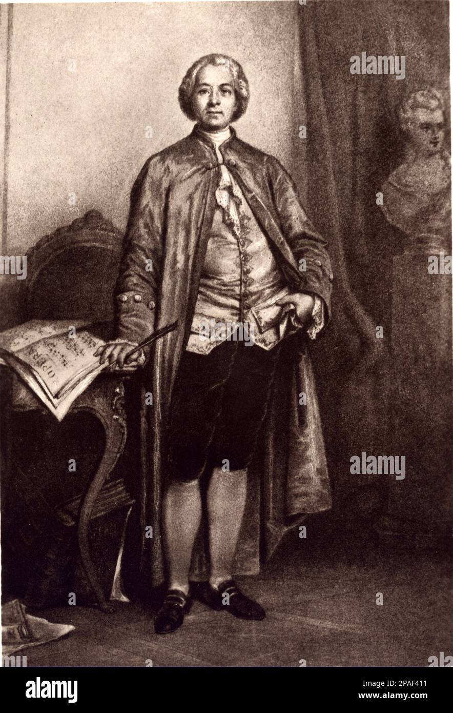 The celebrated german music composer Gluck, Cristoph Willibald Ritter ...