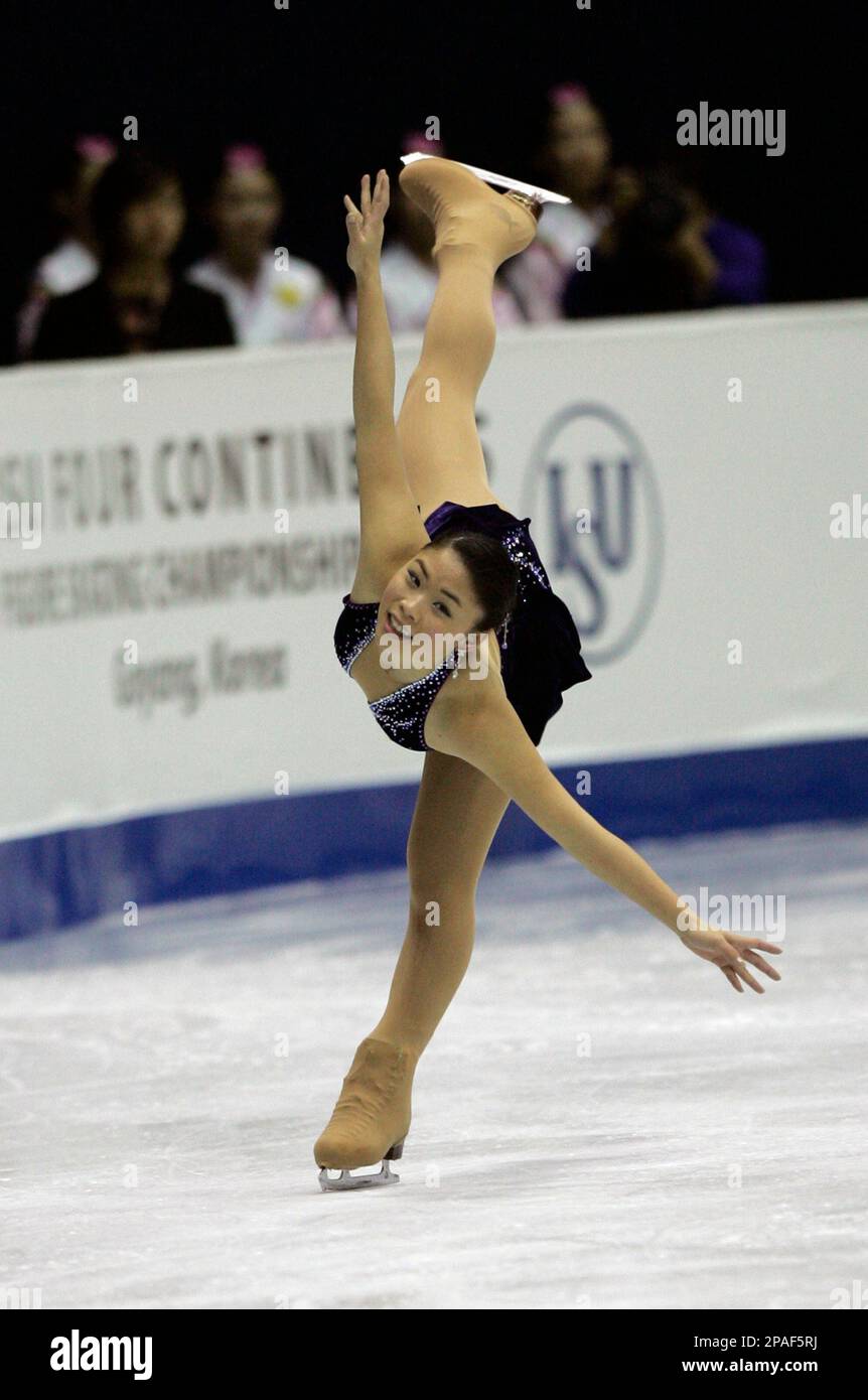 American Beatrisa Liang performs during a women's free skating at the ...