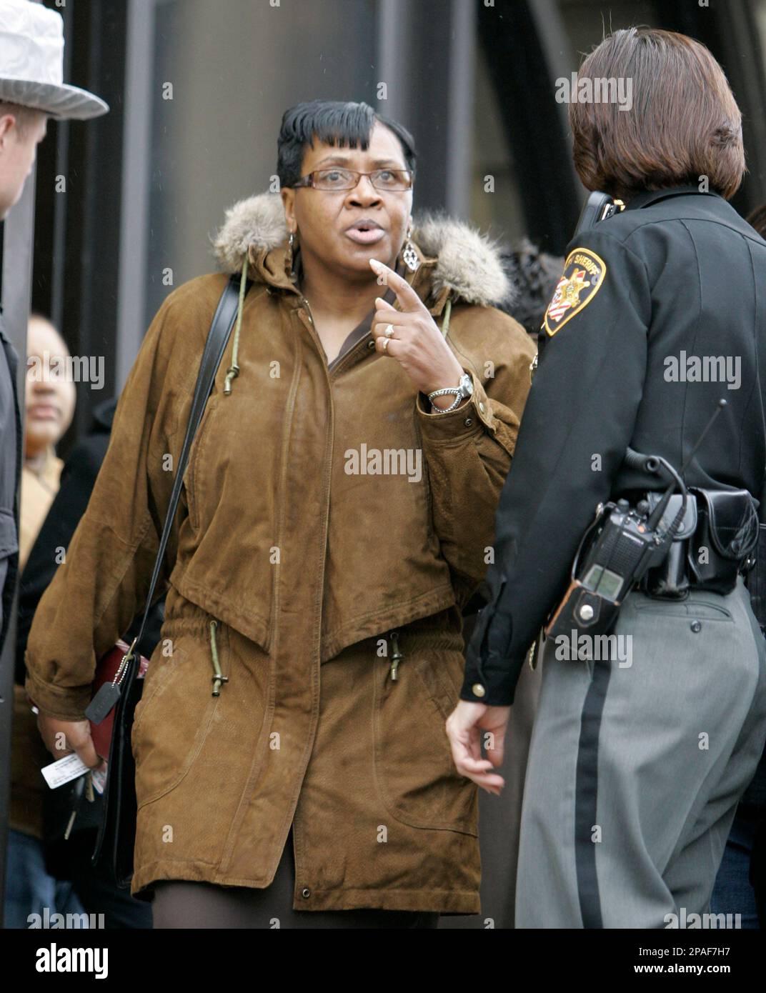 Renee Jones, mother of Bobby Cutts Jr., leaves the courthouse, Friday ...