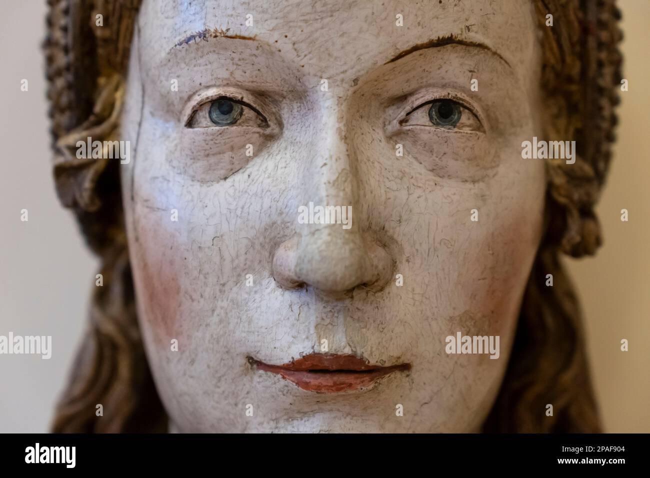 Reliquary bust depicting one of the Eleven Thousand Virgins on display ...
