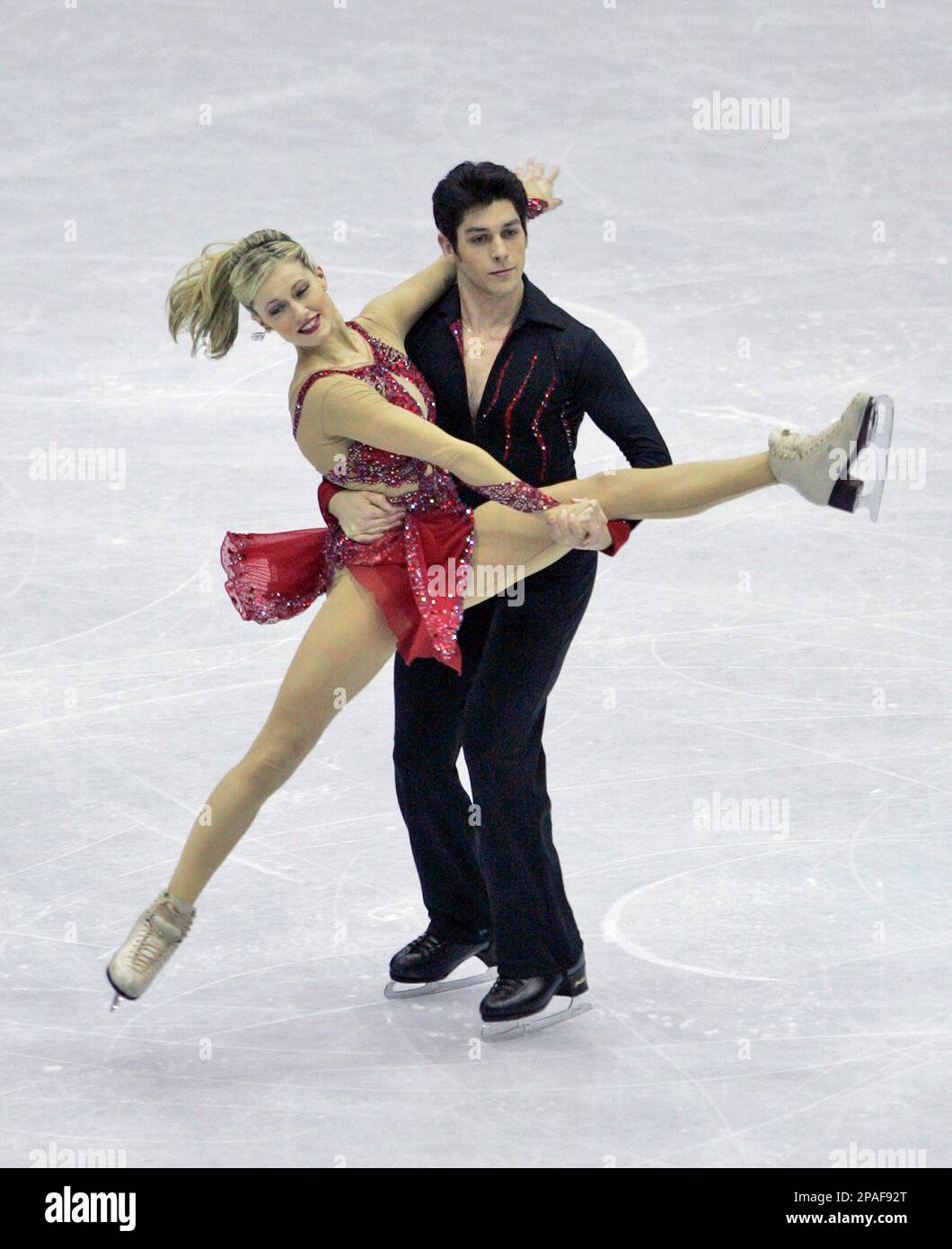 Kimberly Navarro and Brent Bommentre of the United States perform ...