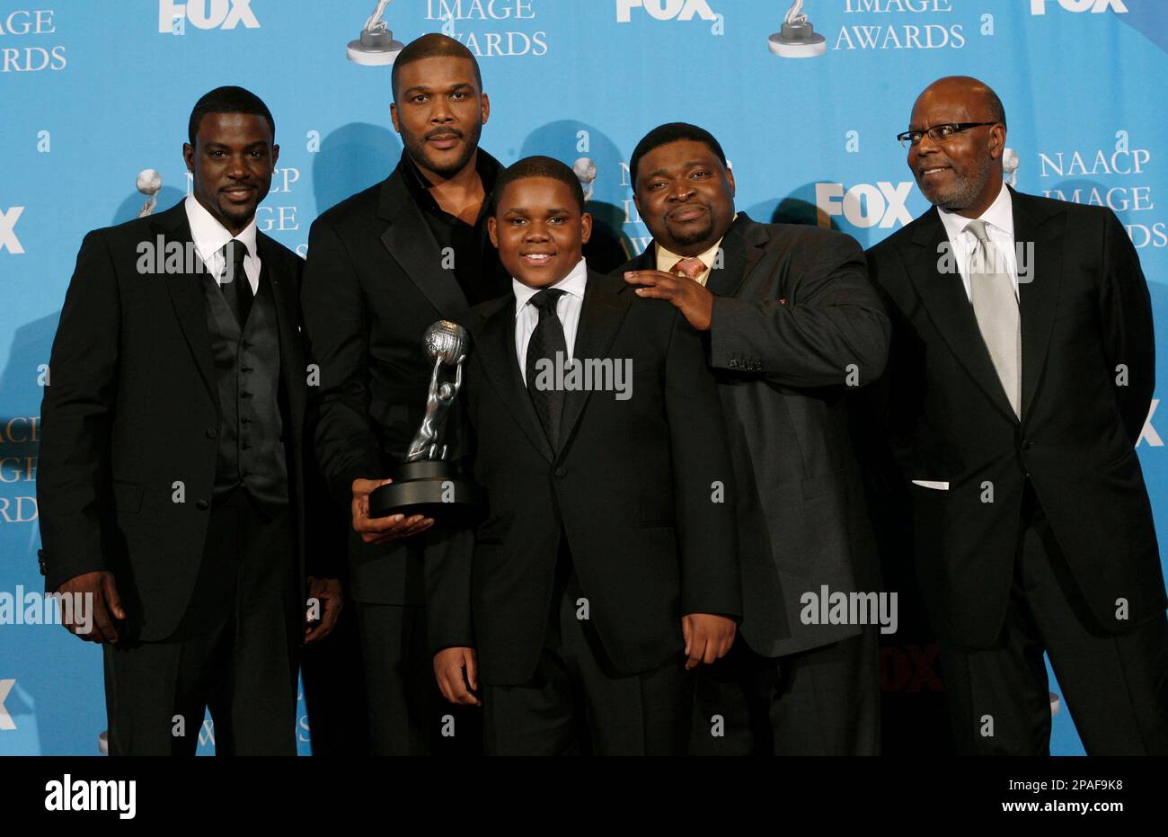The cast of Tyler Perry's House of Payne is seen backstage at the 39th ...