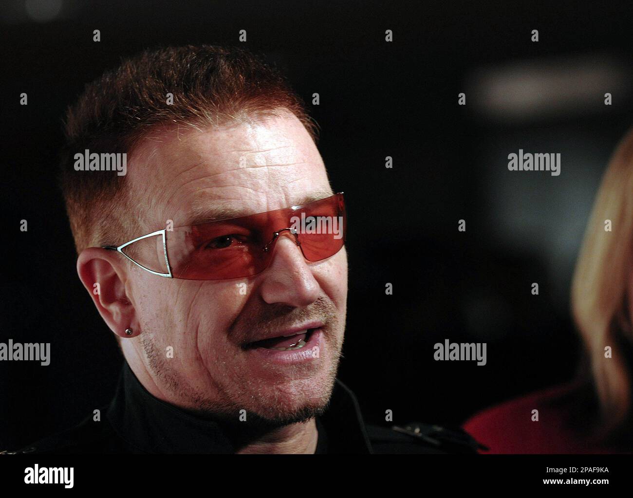 Irish rocker Bono attends The (Red) Auction to raise money for the ...