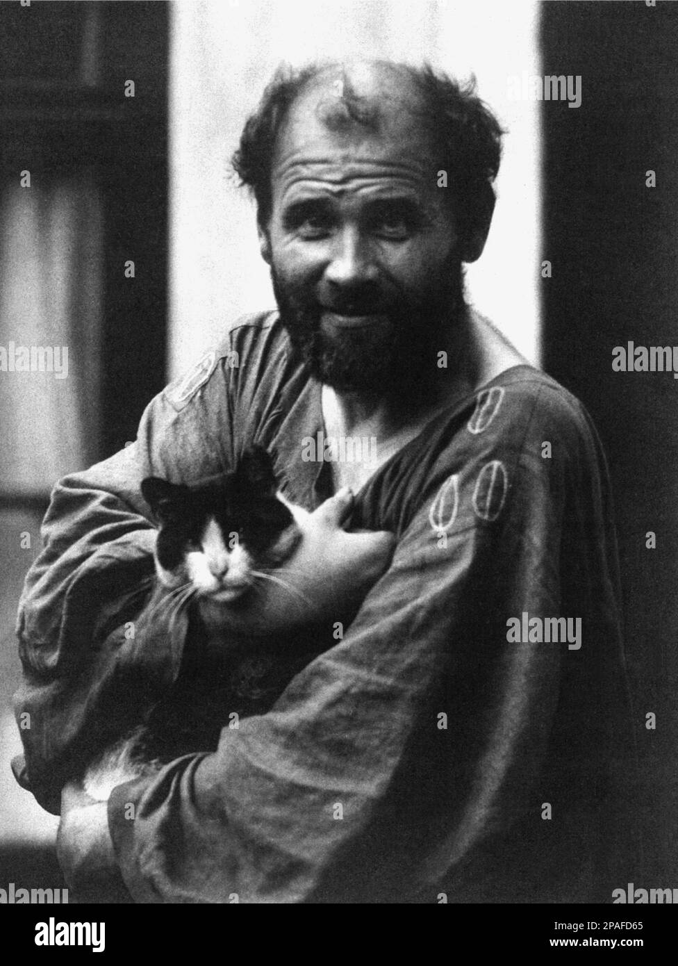 1910 ca : The most celebrated Vienna Secession painter GUSTAV KLIMT ...