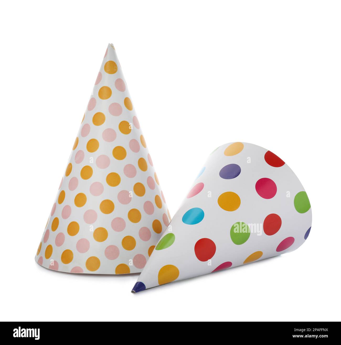Different bright party hats hi-res stock photography and images - Alamy