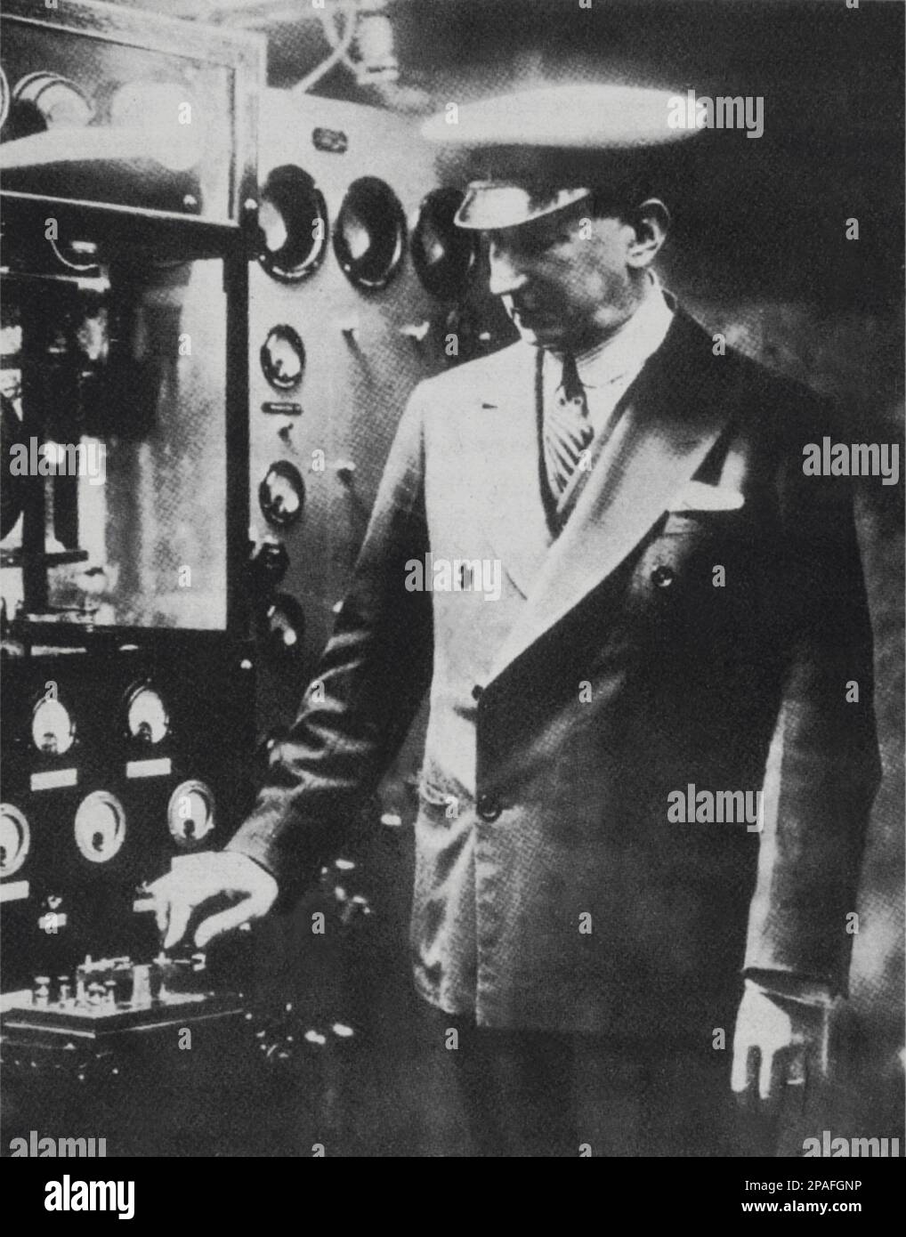 1930 , march , Genova , Italy : The italian scientist GUGLIELMO MARCONI ...