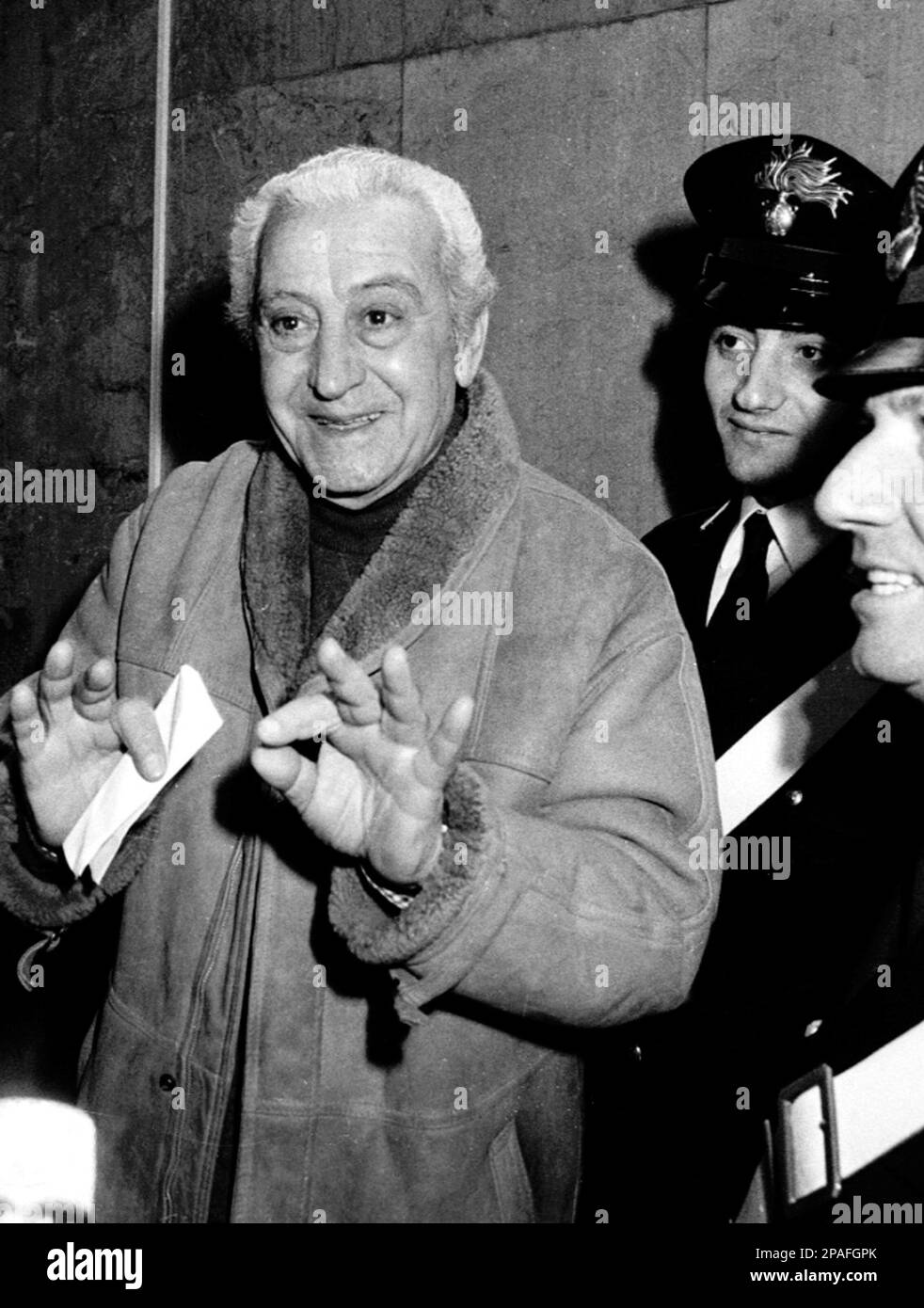 In this 1991 photo taken in Palermo, Sicily, imprisoned ex-Mafia boss ...
